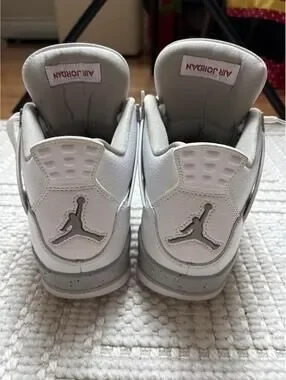 Jordan | Shoes | Air Jordan 4 Retro White Oreo 4s Hightop Sneakers Size ...